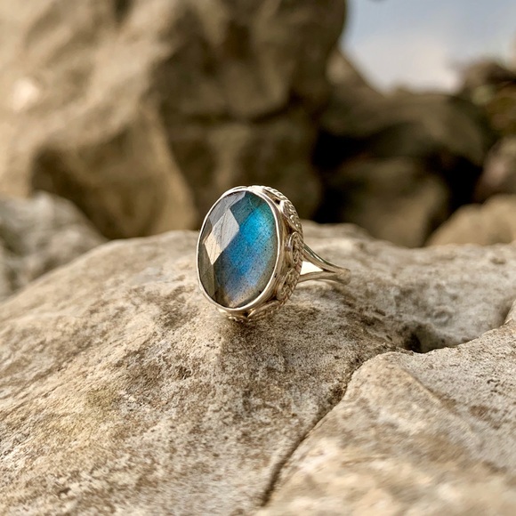 Uniquely Handcrafted | Jewelry | Sterling Silver Faceted Labradorite ...